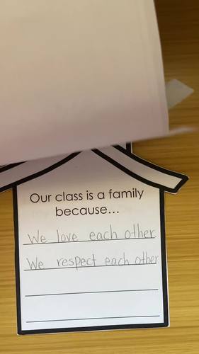 Our Class is a Family Flipbook Craftivity Writing Activity Bulletin ...