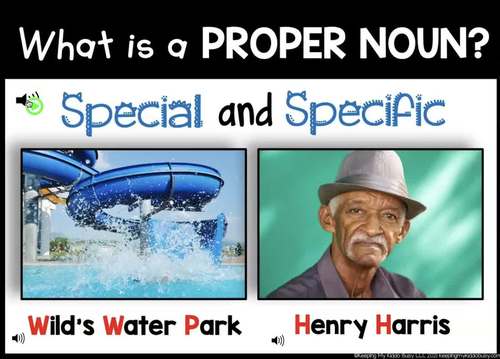 Proper Nouns Boom Cards - Parts of Speech - Grammar First Grade Second ...