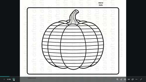 Pattern Pumpkin Coloring Pages Packet 3rd grade craft worksheets fall ...