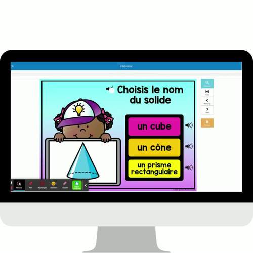 Les solides Boom Cards™️ | French 3D Shapes Boom Cards™️ | Audio Included