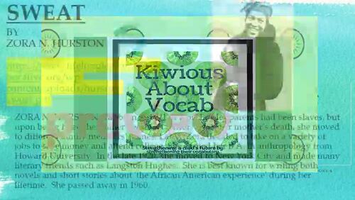 SWEAT by Zora N. Hurston Introduction & Vocabulary Lesson, PPT Grades 9-12
