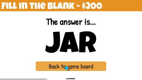 Vocalic AR Game Show Digital, No Print and Interactive Using Google Slides