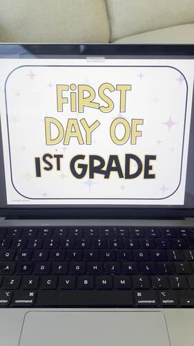 1st Grade First Day of School Posters - Student Picture and Class Photos!