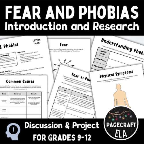 Fear & Phobias Educational Pack – ELA & Psychology Unit Resource