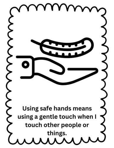 Safe Hands and Feet Social Story: Social Emotional Learning Activity