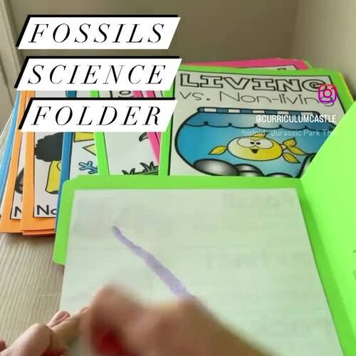 Fossils Science Activities Folder by Curriculum Castle | TPT