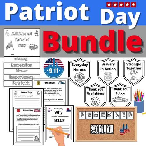 Patriot Day Bundle Activities, Resources, Reading, Writing and more