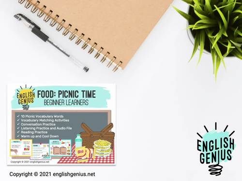 (ESL/ EFL) Picnic Time! - Lesson Plan (with flashcards and audio file ...