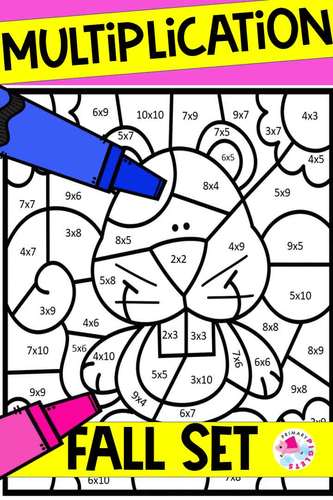 Color by Number Multiplication Fall | Multiplication Color by Code