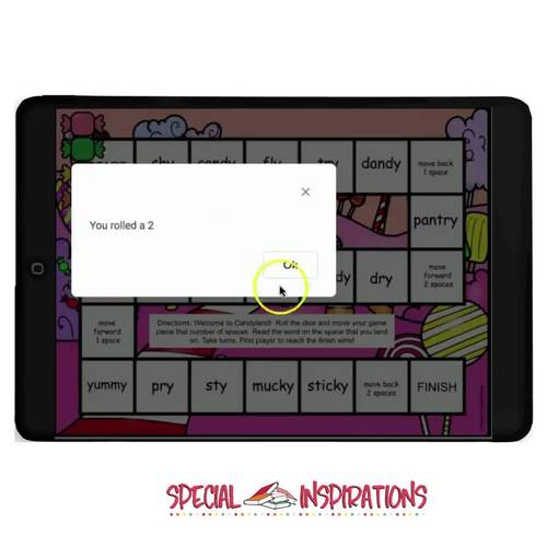 Candyland (a y as a vowel) Board Games | Print & Digital | Google Slides™