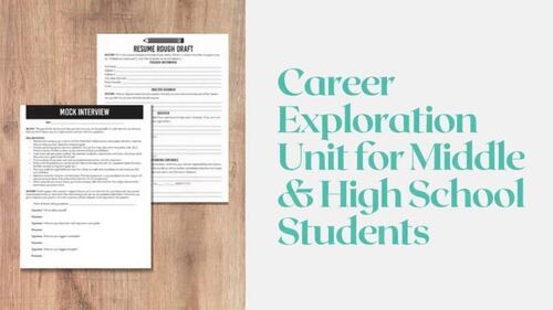 Career Exploration Unit | Middle and High School | Printable Activities