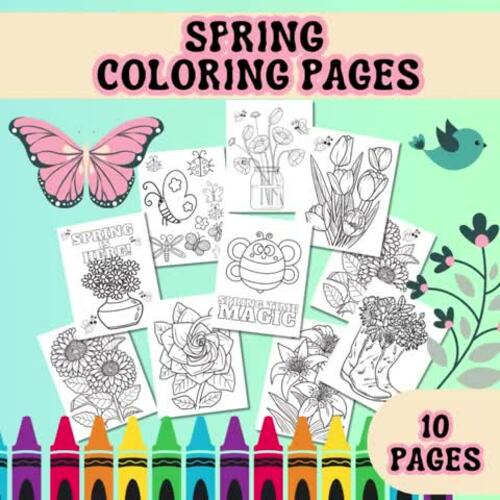 SPRING COLORING PAGES - Spring Season Coloring Activity by The Friendly ...
