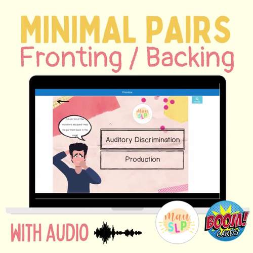 Minimal Pairs: Fronting or Backing Boom Cards™ for Speech Therapy by ...