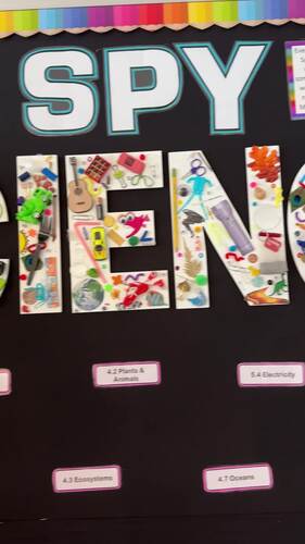 I Spy Science Interactive Classroom Bulletin Board Display | TPT