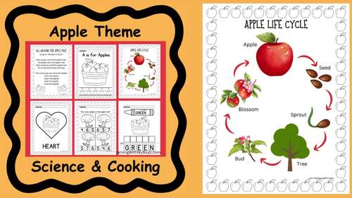 Fall Fun Apples Preschool / Toddler Math & Literacy Activity Pack ...