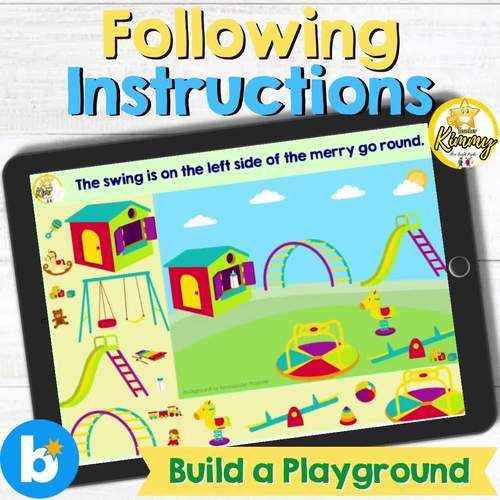 Following Instructions Build a Playground Boom Cards by Teacher Kimmy