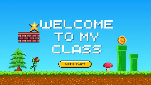 Meet the Teacher Mario themed Edible Template by Naila Khan | TPT