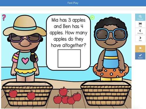 Addition Word Problems to 10 - Digital Task Cards - Boom Cards | TPT
