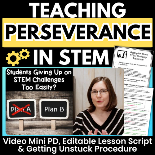 STEM Challenge Perseverance - Help Students Overcome Frustration & Keep ...