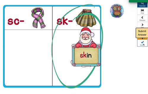 Initial Consonant Blends S Boom Cards | Beginning Blends Winter Themed ...