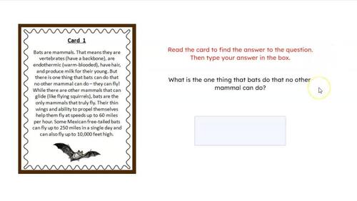 Bats Activity Scavenger Hunt Halloween or Anytime with Easel Option