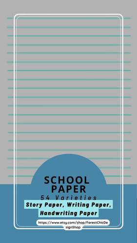 Writing Paper Variety Pack, Primary Paper with Picture Box, Handwriting ...