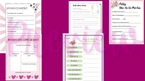 Historia del Día de la Madre Lectura- Escritura y activida divertidas ...