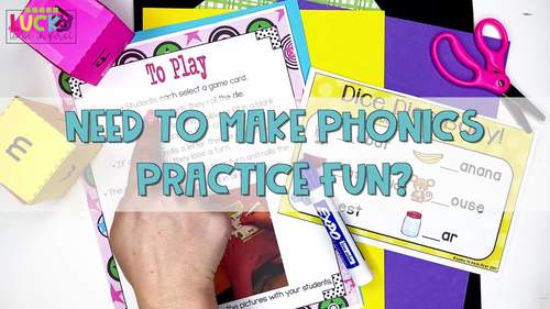 Ending Sounds Phonics Game by Lucky Learning with Molly Lynch | TPT