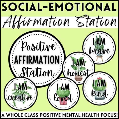 Positive Affirmation Station | Mirror Display | Succulent Plants ...