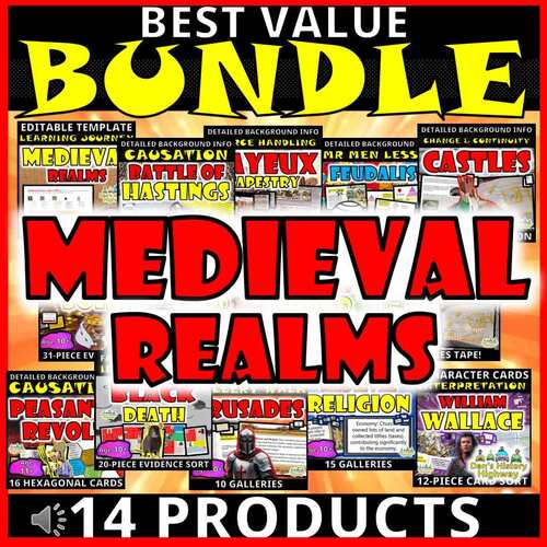 Medieval Realms Unit | 17 Interactive Lessons for Engaging History Classes