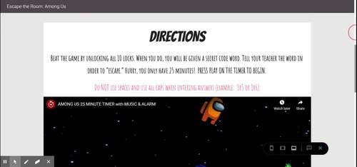 Among Us Escape the Room (Division) by Coffee Classroom | TPT