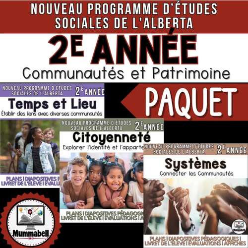 FRENCH BUNDLE - Grade 2 NEW Alberta Social Studies Curriculum by Mummabell