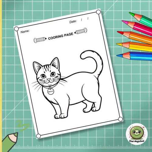 Cat Body Parts Worksheets – Pet Anatomy Labeling Diagram, Coloring Pages
