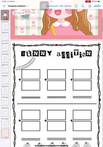 Template addition funny kids by PP Learning Kids | TPT