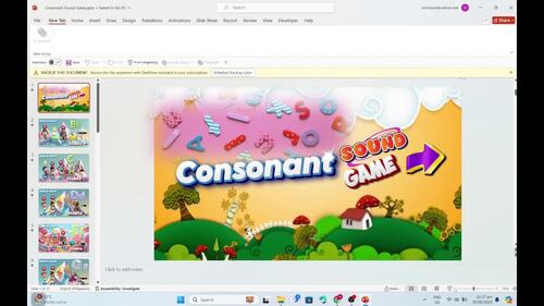 Consonant Sound Game | Interactive PowerPoint Phonics Activity ...