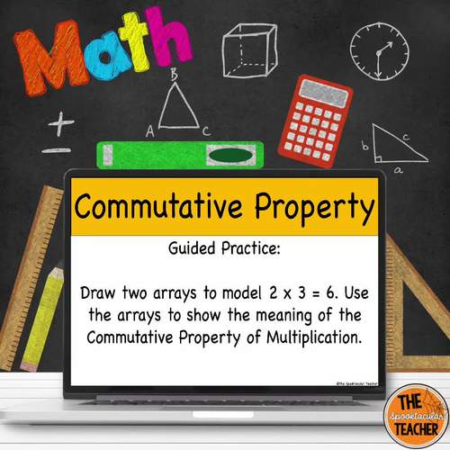 Multiplication Properties Vocabulary Slides and Guided Notes for 3rd ...