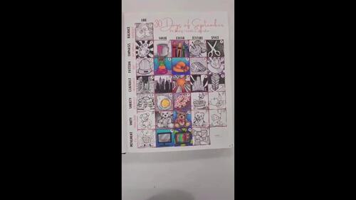 Design Matrix Drawing 1st Semester Bundle, Art Daily Warm-up Elements ...