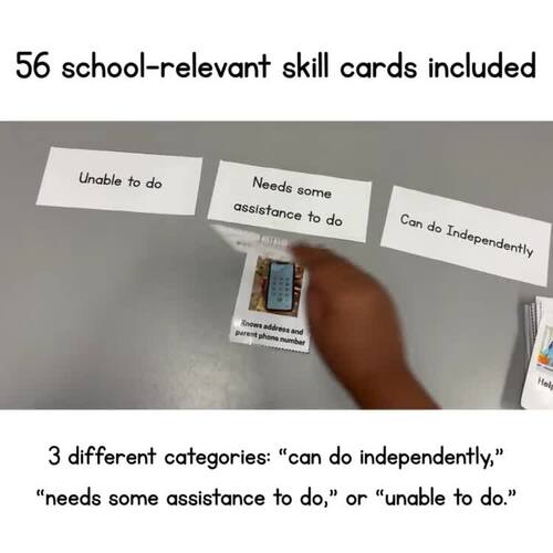 School Skills ADL/IADL Assessment | OT Functional Skills Evaluation ...