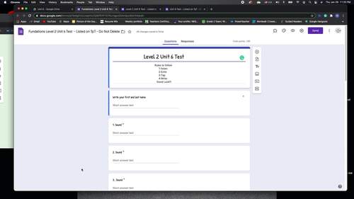 Second Grade Level 2 All Units 1-17 Phonics Spelling Tests Google Forms ...
