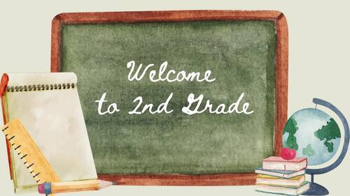 Welcome Back to School Vintage Watercolor Slides (Editible Canva Template)