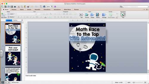 Add Within 10 Outer Space Astronaut Theme Digital Distance Learning