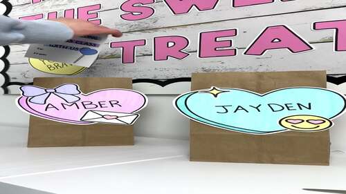 Valentines Day Bag Craft - Valentines Paper Bag Craft & Valentines ...