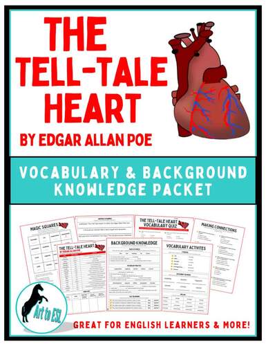The Tell-Tale Heart - Edgar Allan Poe - Vocabulary Background Knowledge ...