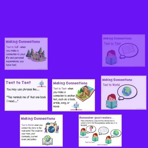 Making Connections Bundle | PowerPoint, Task Cards & Graphic Organizers