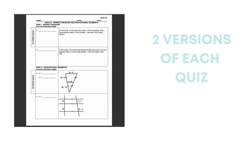 Similar Polygons - 3 quizzes, 3 reviews & 5 tests by Marisa May Education