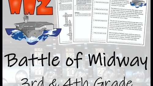 Battle of Midway Close Reading Activity | 3rd Grade & 4th Grade | TpT
