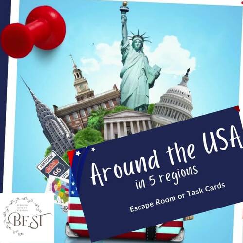 Around the World in 5 Regions – U.S. Geography Escape Room (Digital ...