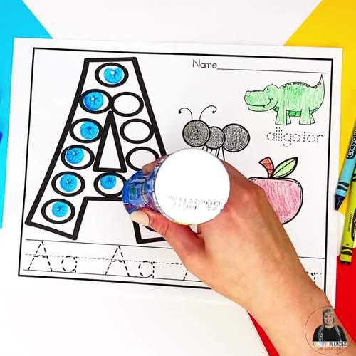 Alphabet Centers: Hands-On Activities Letter Recognition Fine Motor Mats