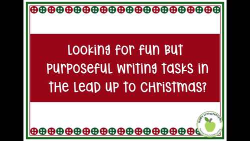 Christmas Writing Prompts |Interactive PowerPoint |Fun and Engaging ...