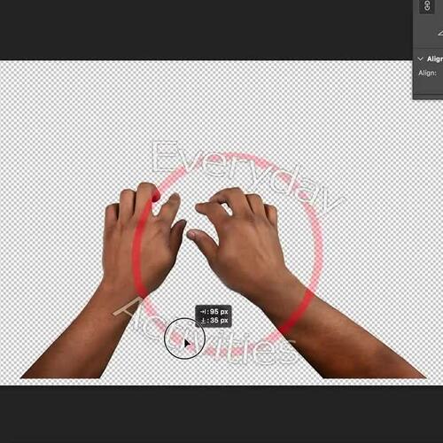 Stock Photo Hand's Typing View From Above Person Of Color Transparent ...